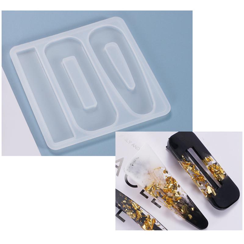 Buy Mayitr Silicone Hair Pin Mold Epoxy Resin Casting Molds Jewelry ...