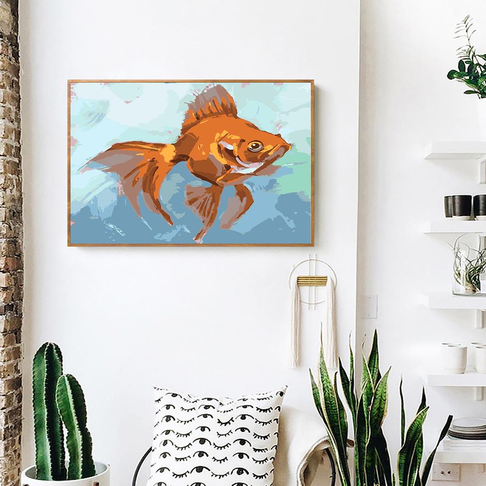 Buy Oil Paint Fish By Numbers Coloring Picture Digital Drawing L378 at ...