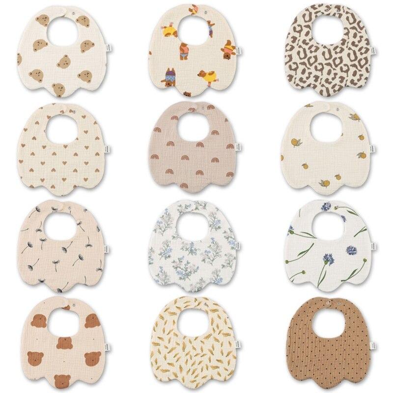 Buy U Shape Baby Bib Cotton Breathable Burp Cloth Summer Wrapping Bibs ...