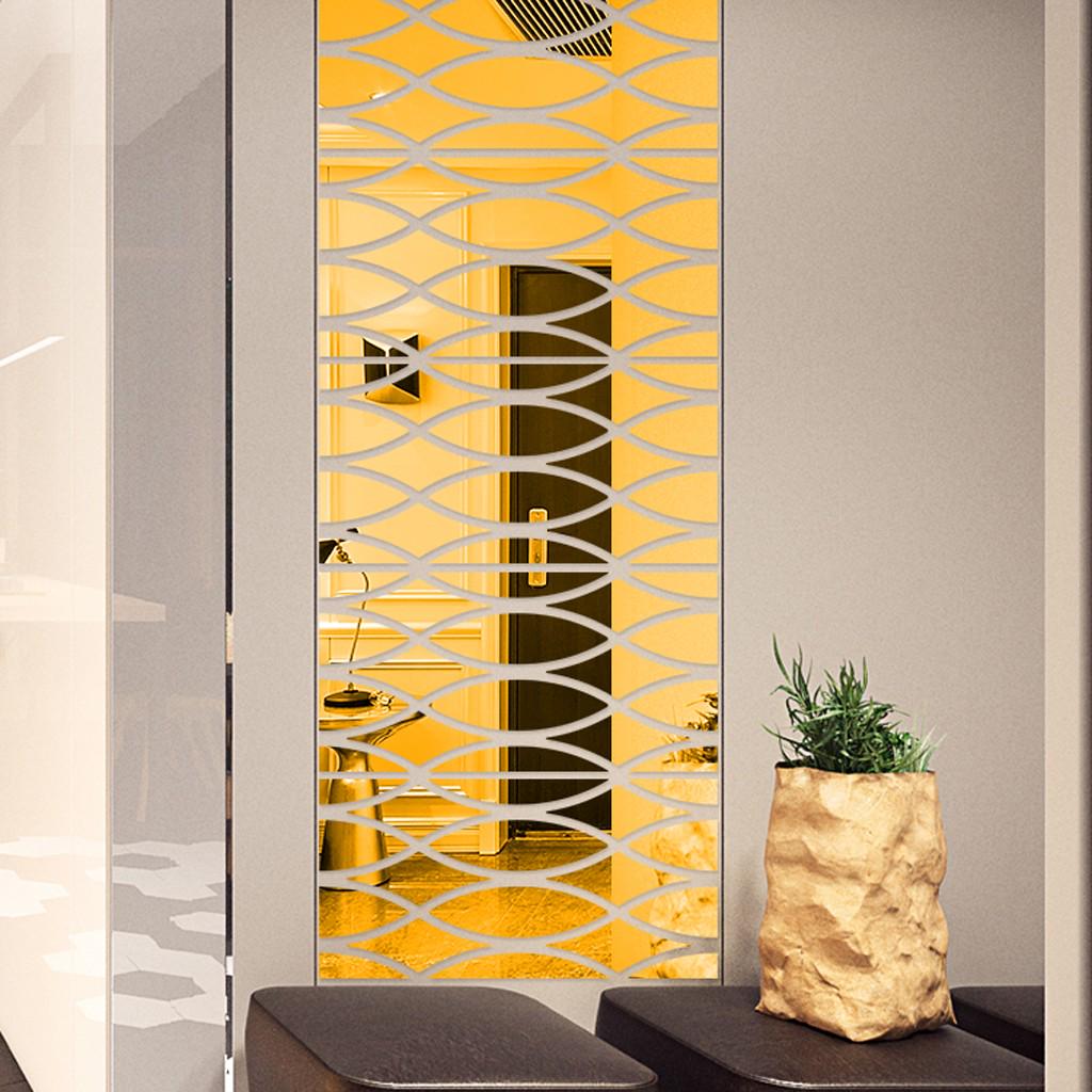 Buy 1Set Fashion 3D Diy Acrylic Wall Sticker Modern Stickers Decoration ...