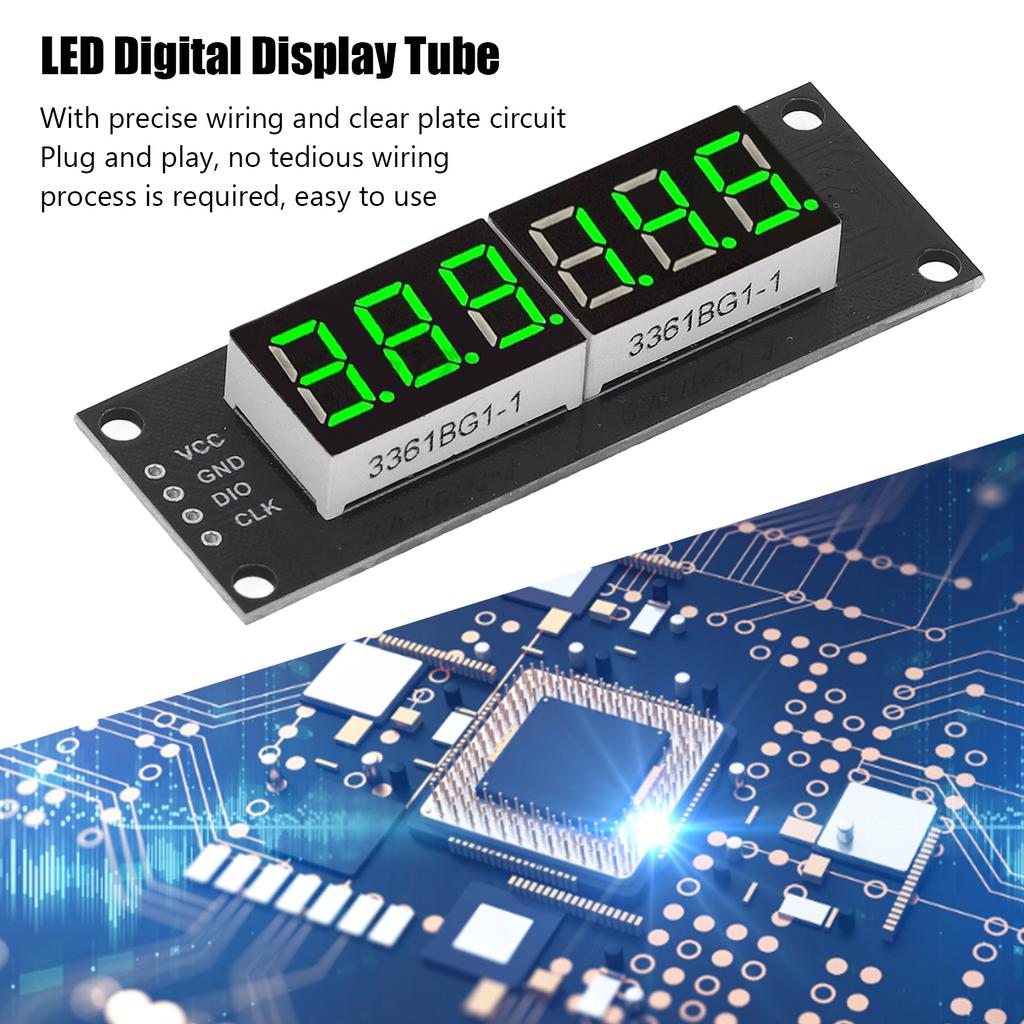 Buy LED Digital Display Tube 0.36in 6 Bit 7 Segment TM1637 LED Clock ...
