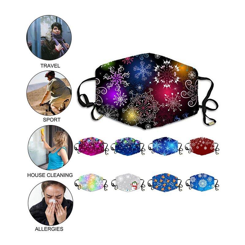 Buy KC Christmas Windproof 3D Mask Cartoon Funny Washable Face Mask ...