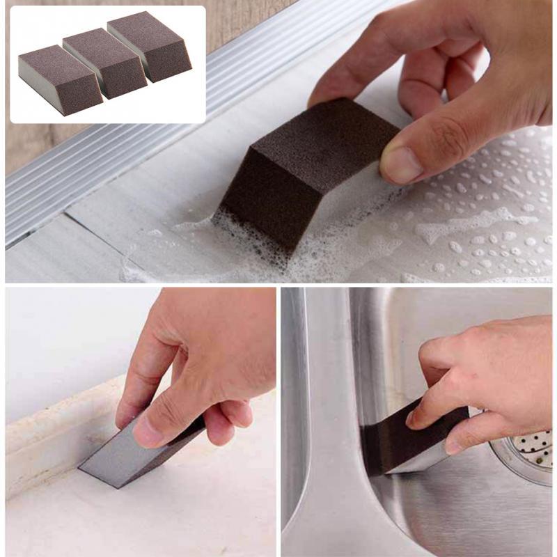 3Pcs Magic Sponge Brush Aluminum Oxide Emery Sponge Rust Dirt Stains ...
