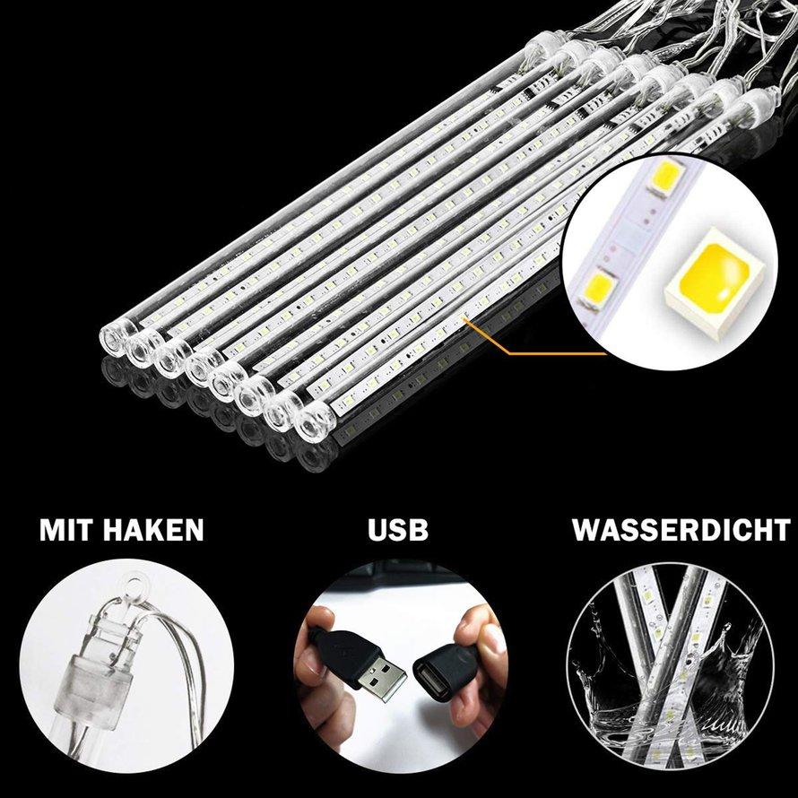 Buy Solar Meteor Shower Rain Lights 30cm 8 Tube Meteor Lights Led ...
