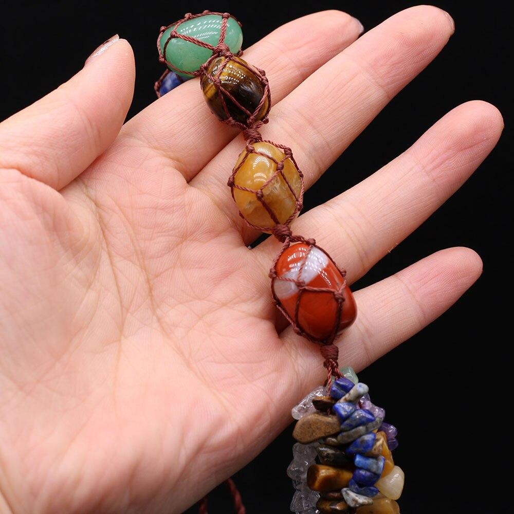 Satın alın New Style Natural Stone Decorations Reiki Healing Seven ...