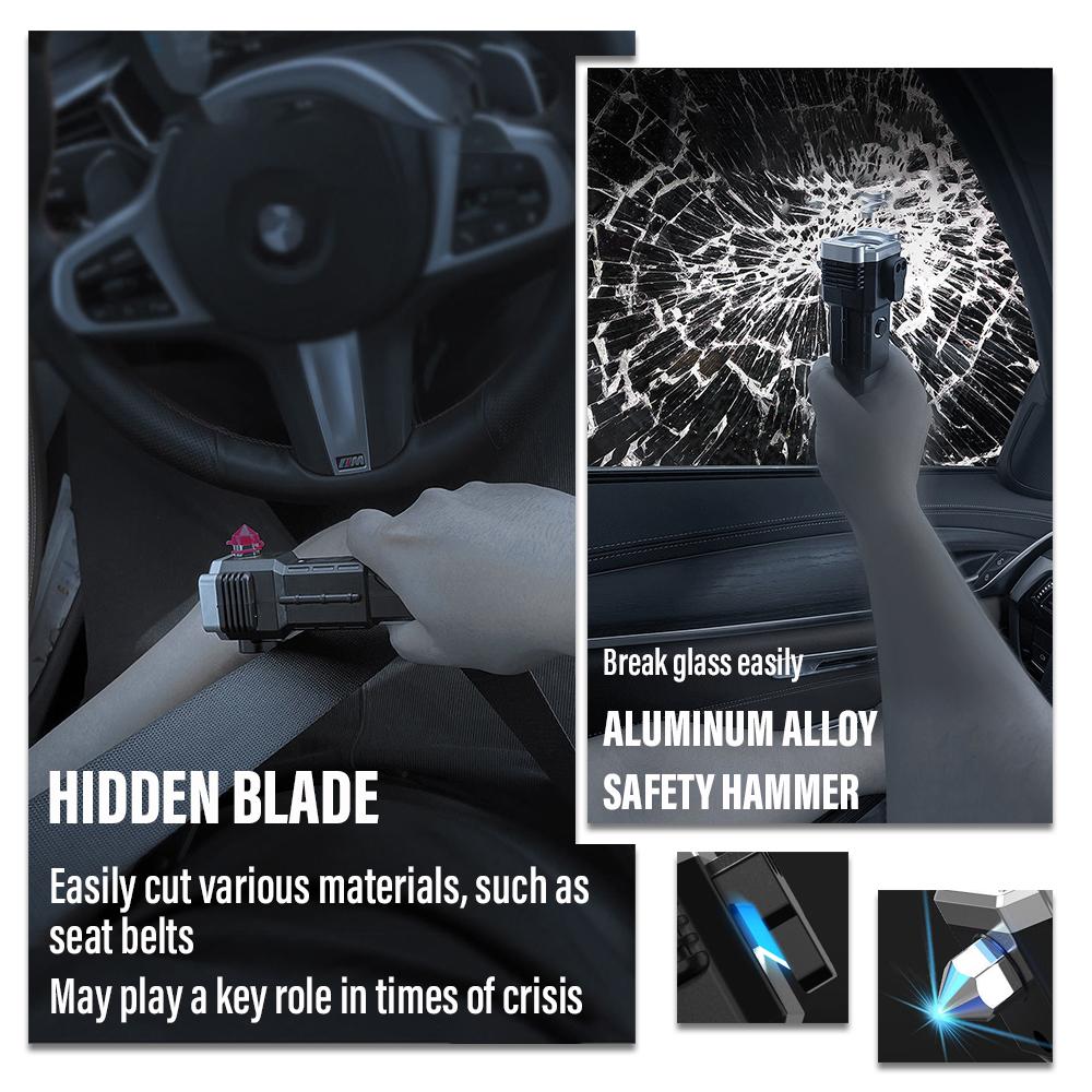 Buy Super Bright LED Flashlight with Safety Hammer and Strong Magnets ...