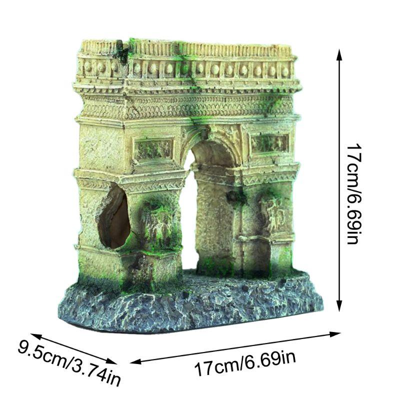 Buy Ancient Roman Column Arch Aquarium Fish Tank Landscaping Decoration ...