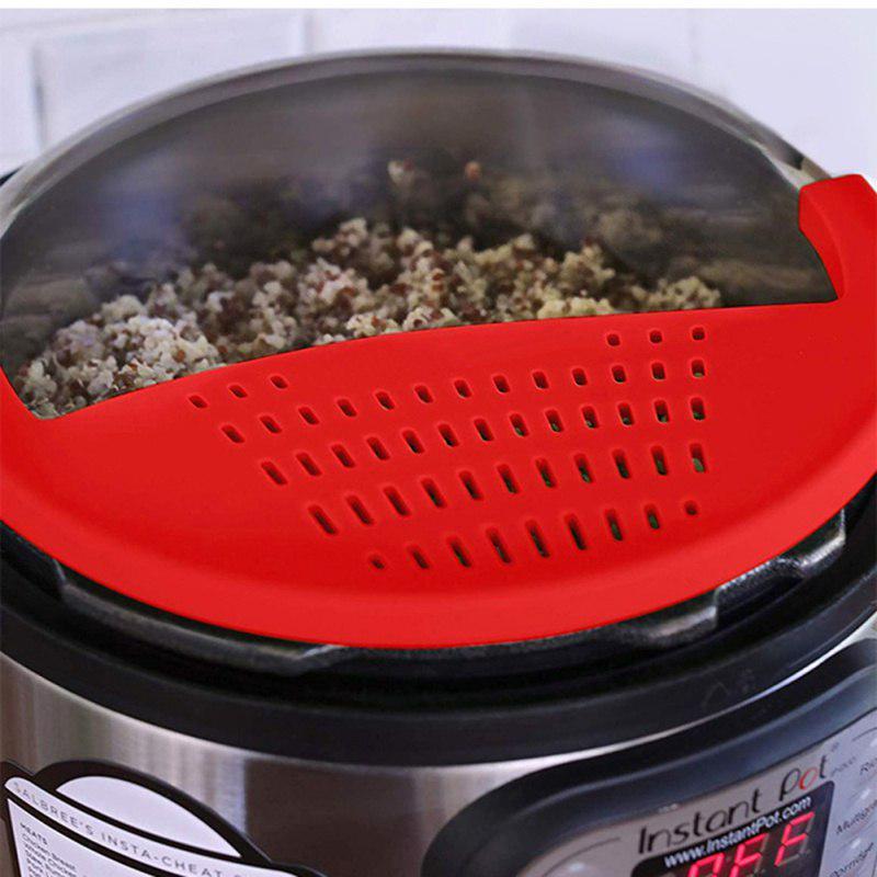 Buy Silicone Pot Pan Bowl Funnel Strainer Kitchen Rice Washing Colander ...