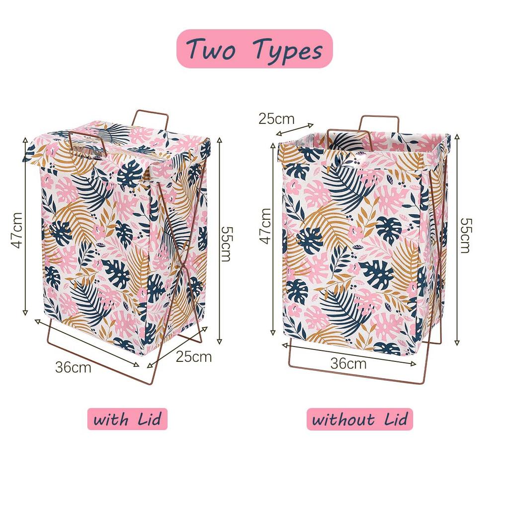Buy 8 Types Foldable Laundry Hamper With/without Lid Laundry Basket ...