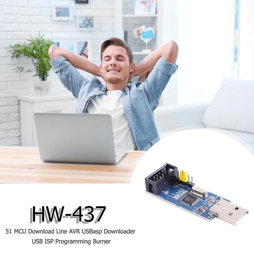 Buy HW-437 USBASP USBISP AVR Programmer USB ISP USB ASP for 51 AVR MCU Board at affordable ...