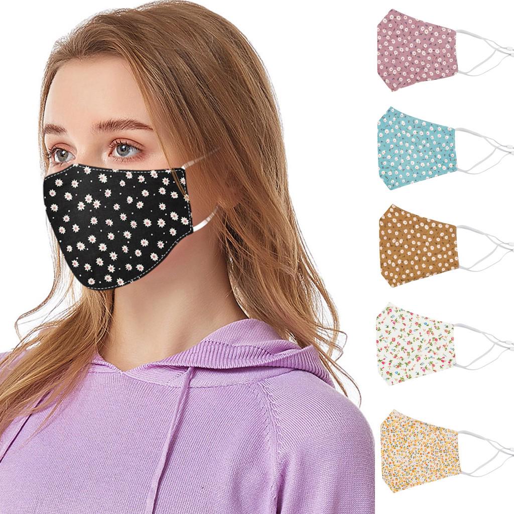 Buy Women Adult Washable Anti Dust Mask Anti-ultraviolet Print Mask at ...