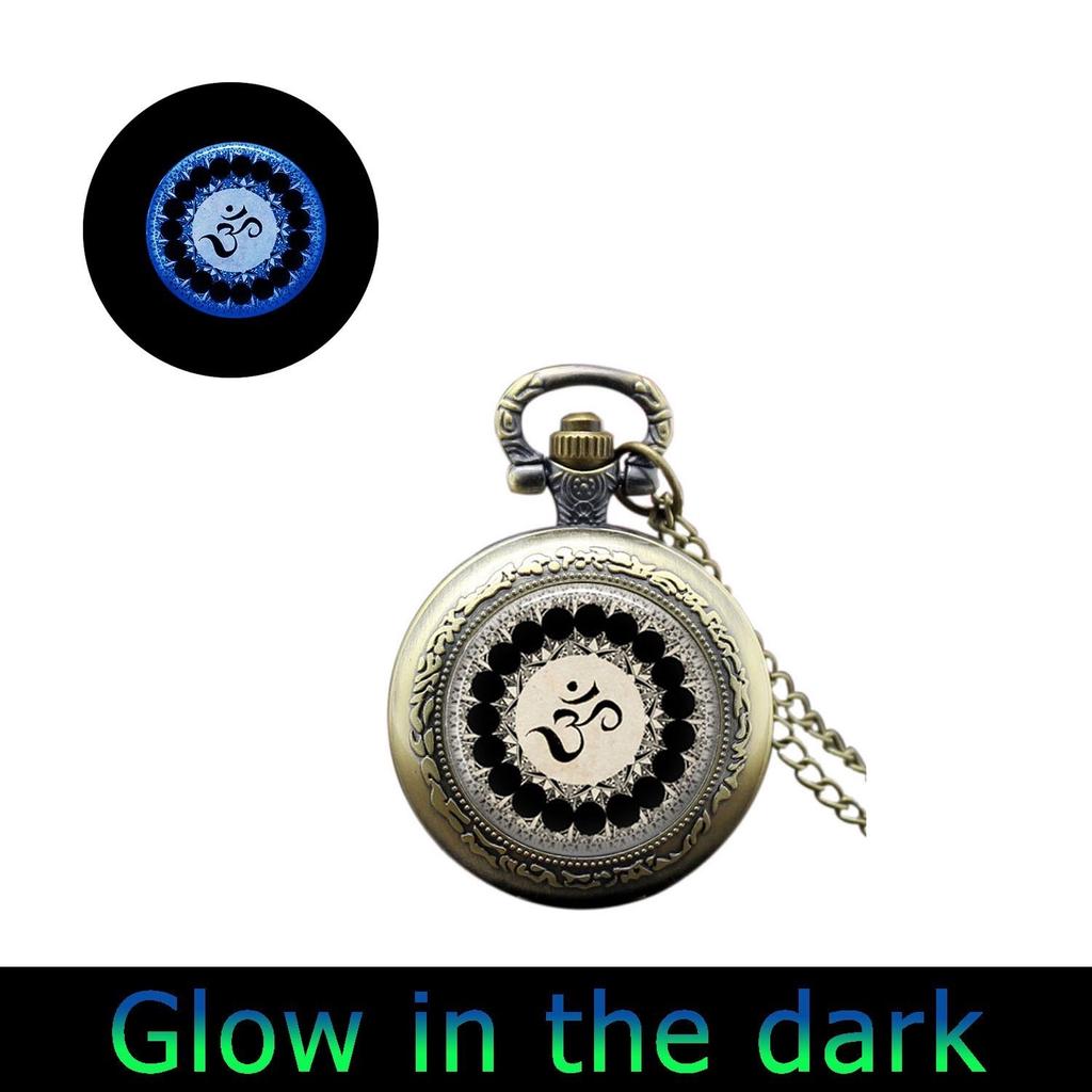 Yoga Watch Jewelry Glow In The Dark Om Symbol Buddhism Zen Mandala Art ...