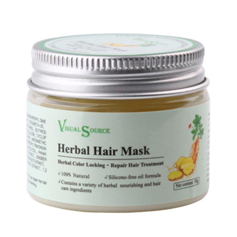 Buy 50g Herbal Hair Mask Ginger Ginseng Polygonum Care Moisturizing ...