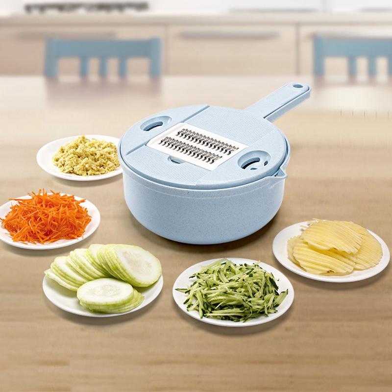 10 In 1 Multi-function Food Chopper Vegetable Fruit Slicer Manual Food ...