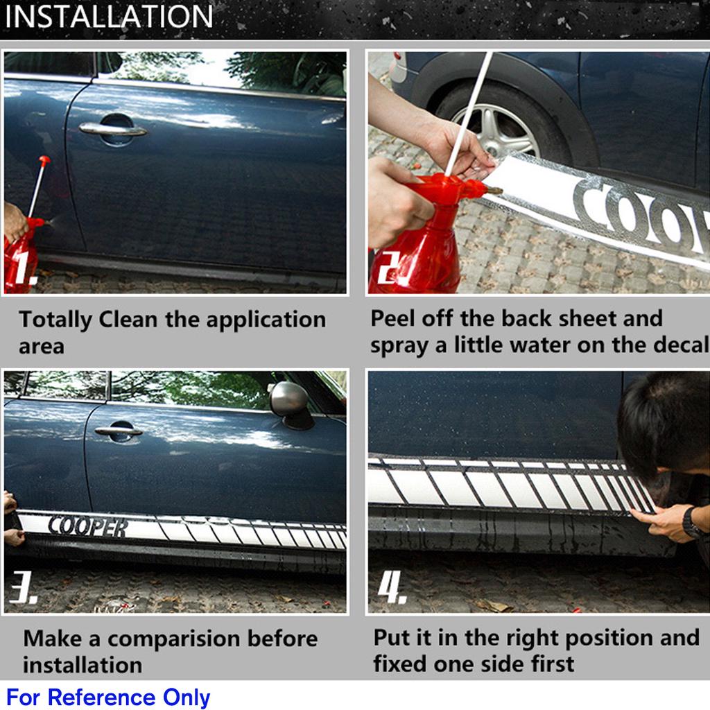 newly Racing Side Stripe Decals Stickers For Mercedes Benz C Class W204 ...