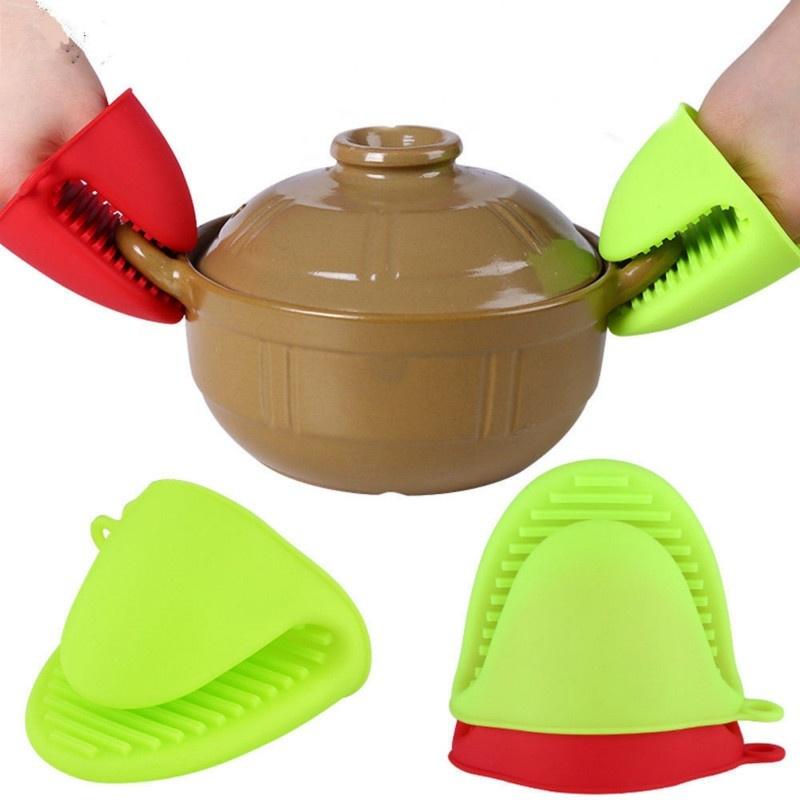 1Pc Kitchen Heat Resistant Gloves Clips Insulation Non Stick Anti-slip ...