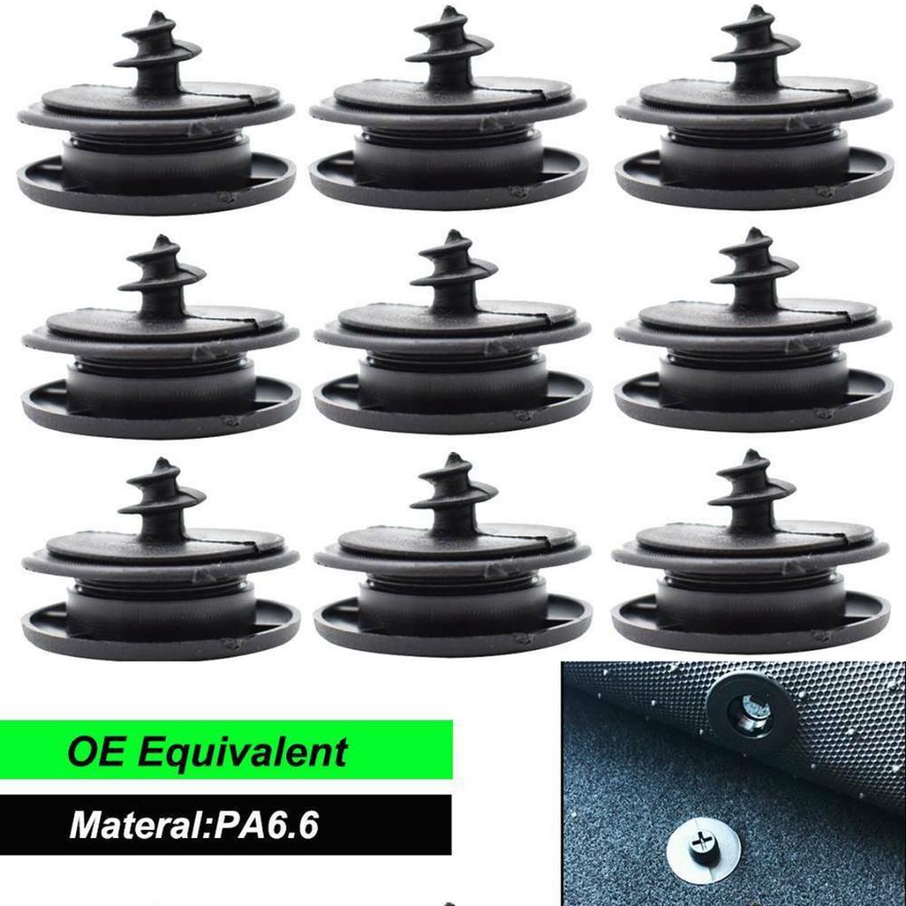 Buy Pdtoweb 10pcs New Black Car Mat Carpet Clips Fixing Grips Clamps ...