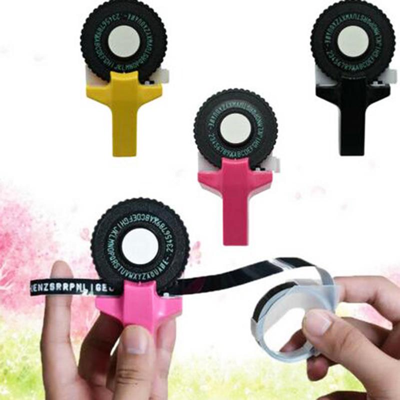 Buy Mini Manual DIY Lettering Typewriter Embossing Label Maker Printer ...