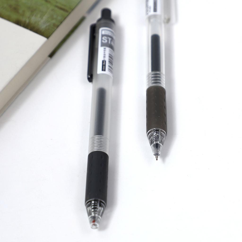 Cheap 5pcs Press Type Black 0.5mm Gel Pen Simple Office Needle Tube Gel ...