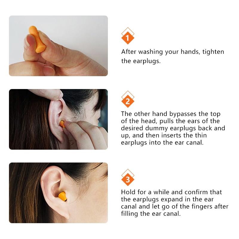 Buy Foam Ear Plugs Noise Reusable Blocker/Filter Soundproof Earmuffs ...