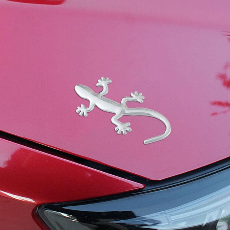 Buy 3D Stereo Modified Gecko Lizard Car Sticker Waterproof Reflective ...