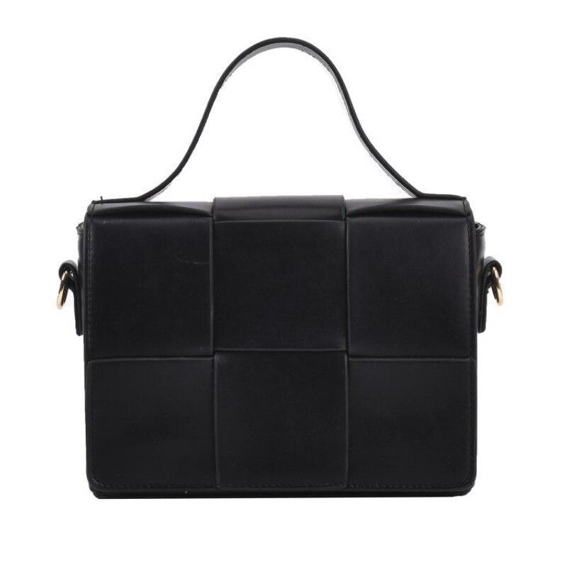 Cheap Weave Small Pu Leather Flap Crossbody Bags With Short Handles For ...