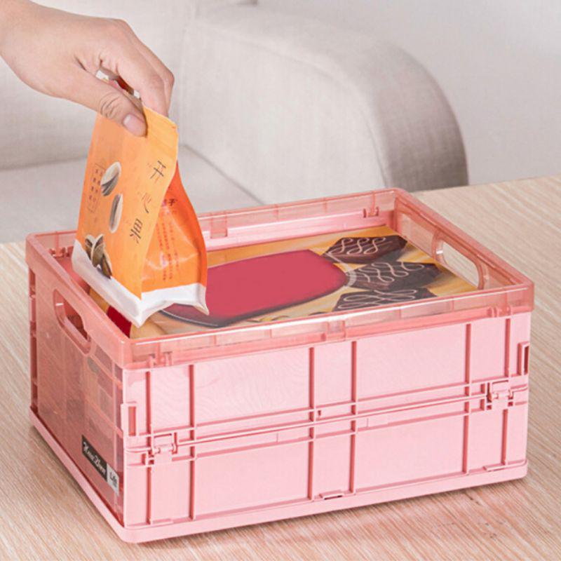 Buy Folding Storage Case with Lid, Waterproof Thick Collapsible ...