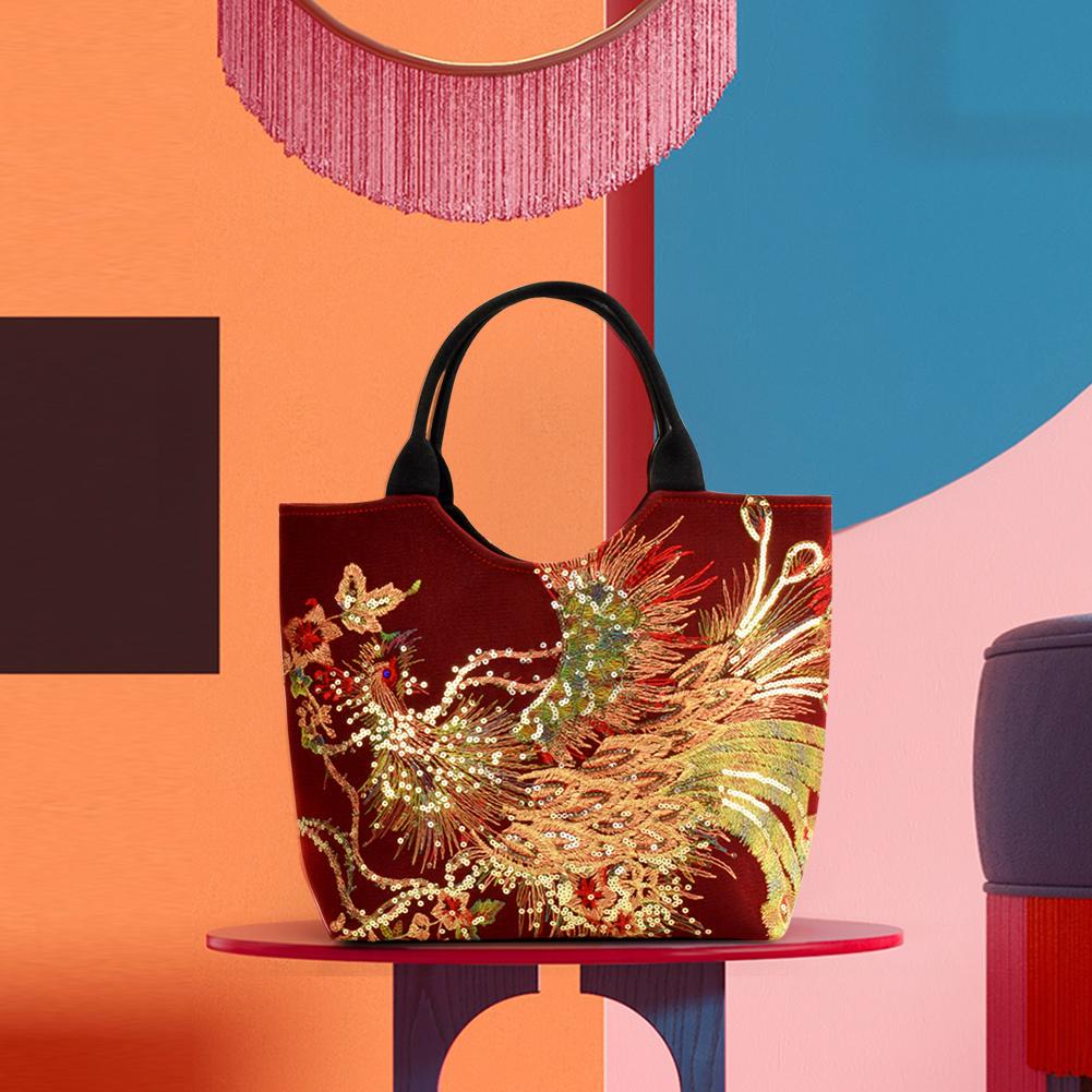 Етнічні жіночі сумки з вишивкою павичів. Ретро-сумки з бісеру купити ...