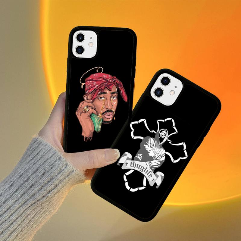 Buy YNDFCNB 2Pac Tupac Amaru Shakur Phone Case Silicone PC+TPU Case for ...