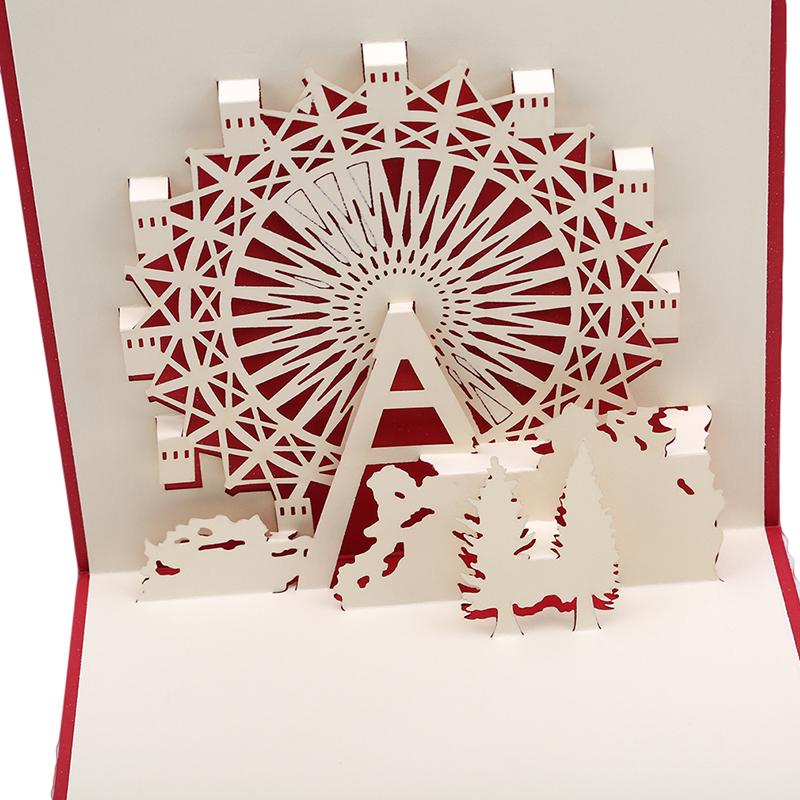 Buy Postcard Birthday Christmas Folding Card for Wedding Valentine's ...