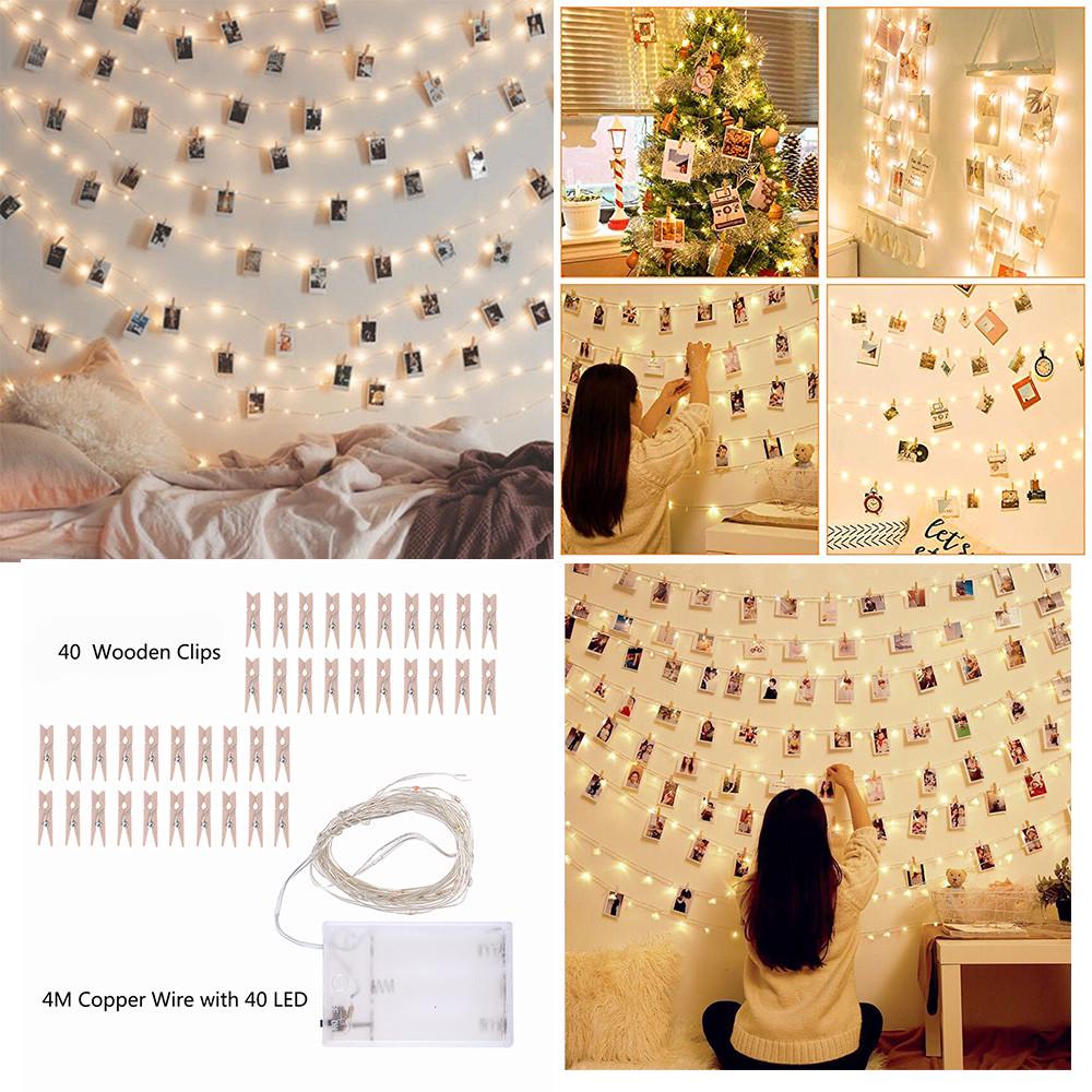 Buy Photo Clip LED String With Clips For Hanging Picture Party Wedding ...
