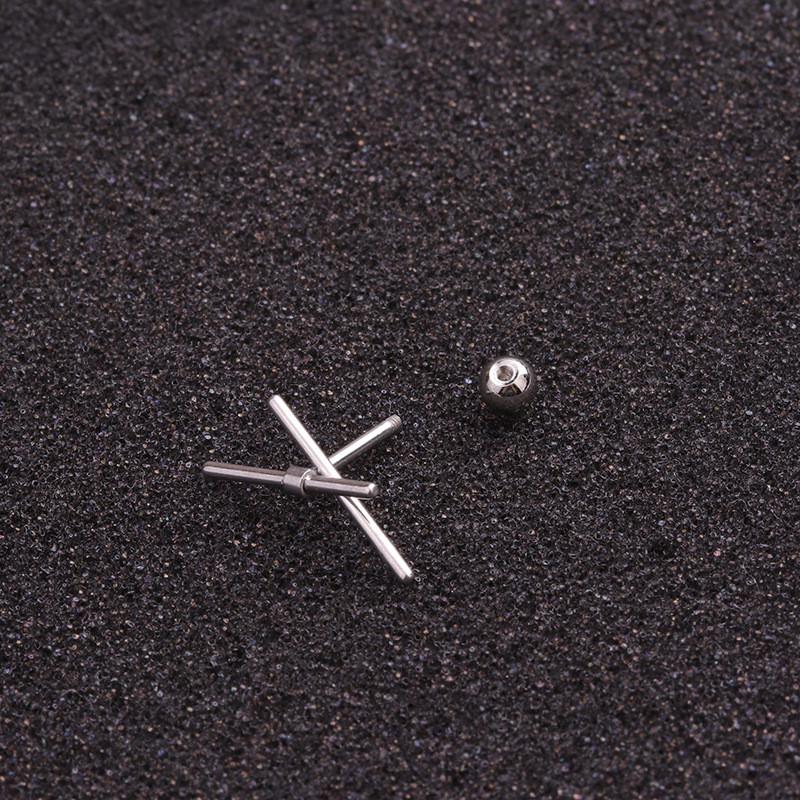 Buy Leaf Stainless Steel Cartilage Nail Ear Nail For Women Push Back ...