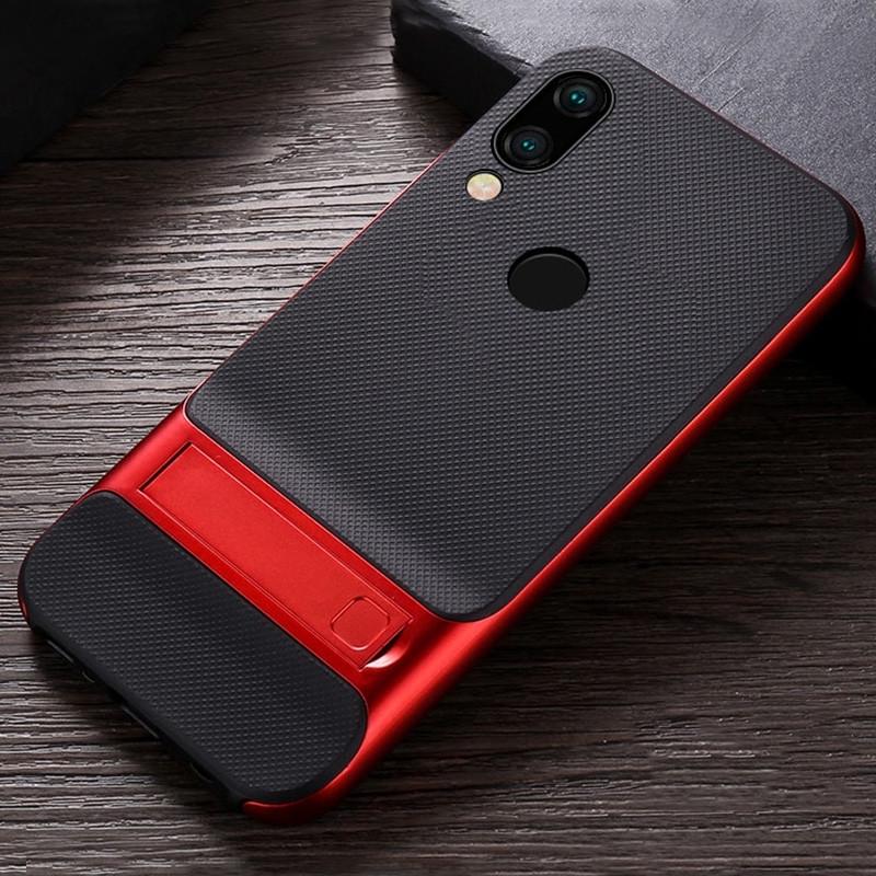 Buy Coque Pour Xiaomi Redmi Note 7 Plaid Texture Antidérapant TPU + PC ...