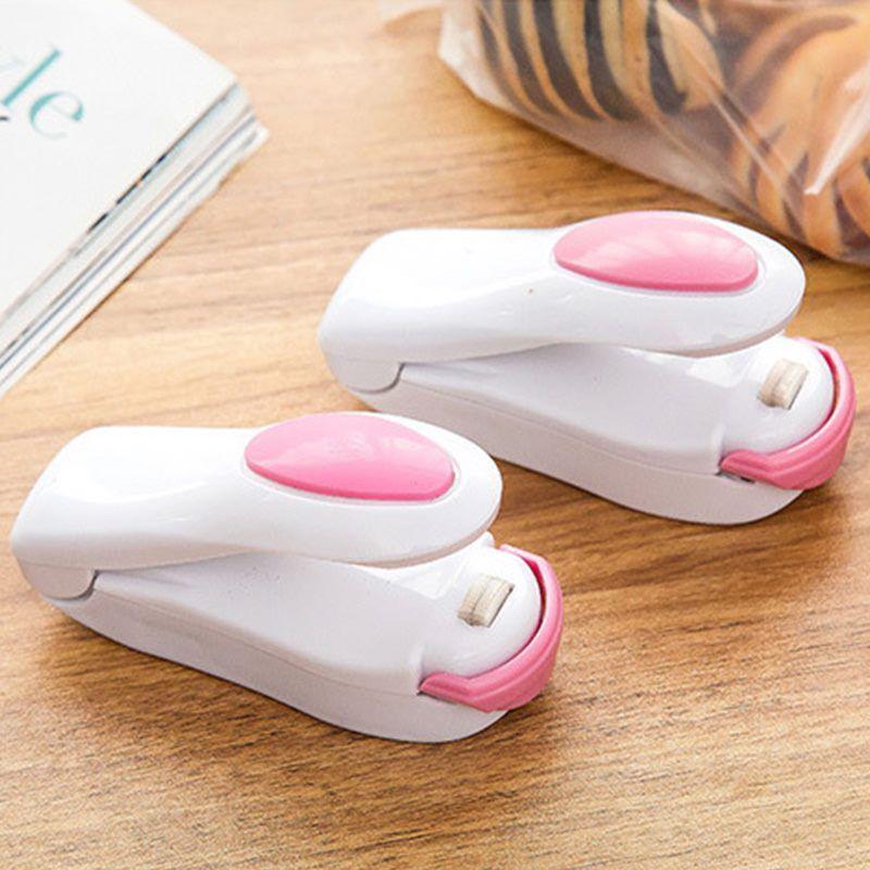 3Pcs Plastic Bag Mini Home Heat Packing Sealer Sealing Portable Machine ...