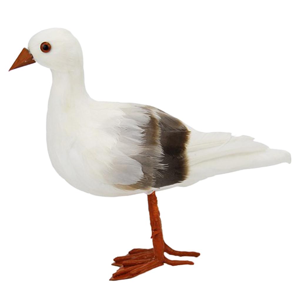 Buy Simulated Seagull Artificial Bird Vivid Garden Home Decor Photo ...