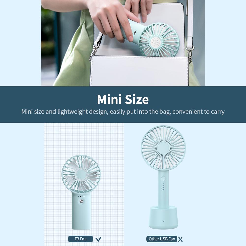Buy Yf3 Usb Fan Rechargeable Handheld Mini Fan Desktop 3Level Small ...