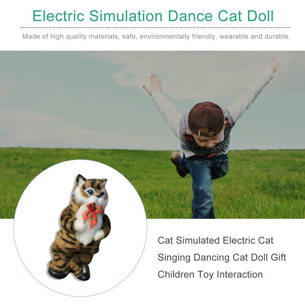 Buy Best Store Cute Simulation Cat Electric Yellow Cat Singing And ...