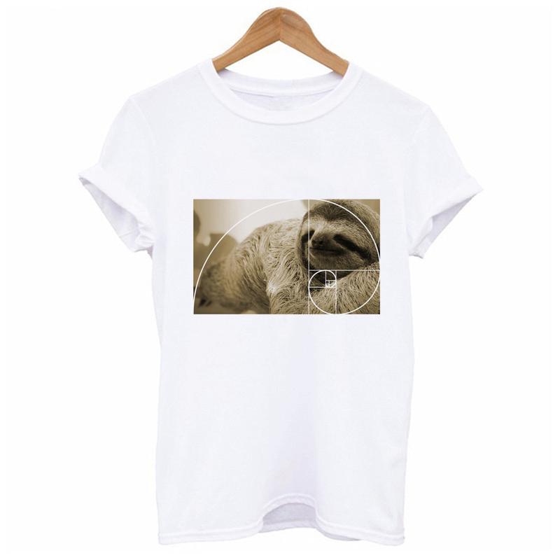 Buy Printing Women TShirt Fashion Tops Short Sleeve Tees Golden Ratio ...