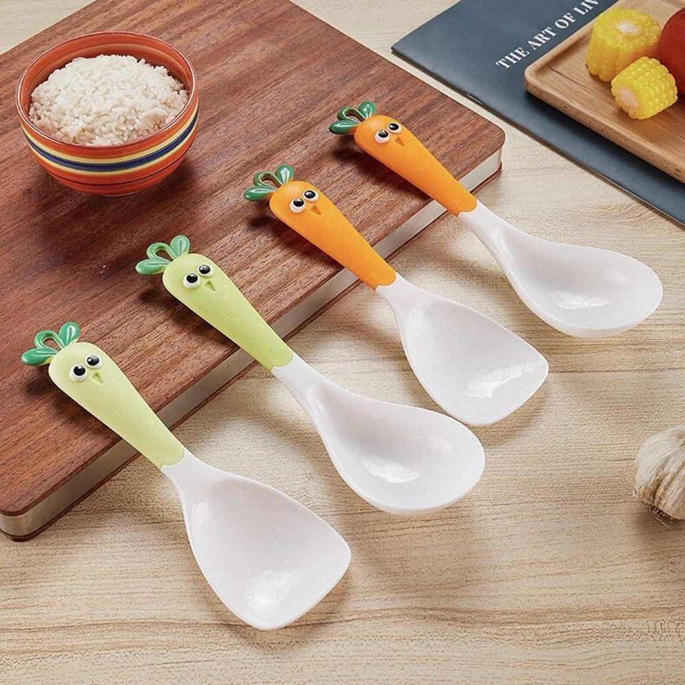 Buy Baby Tableware Carrot Shaped Cute Dinnerware Soup Spoons Rice ...