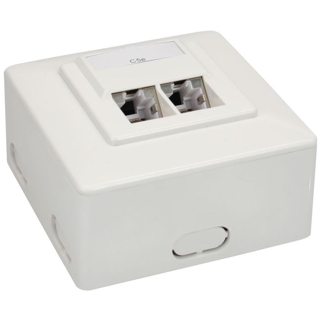 Buy Cat. 5th Connection Socket, 2x RJ45 Female Socket, Recessed or ...