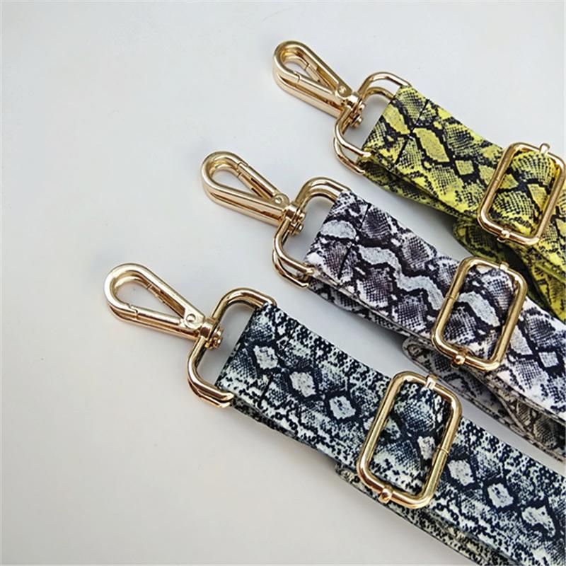 Buy Snakeskin Nylon Strap Replacement Adjustable Shoulder Bag Wide ...