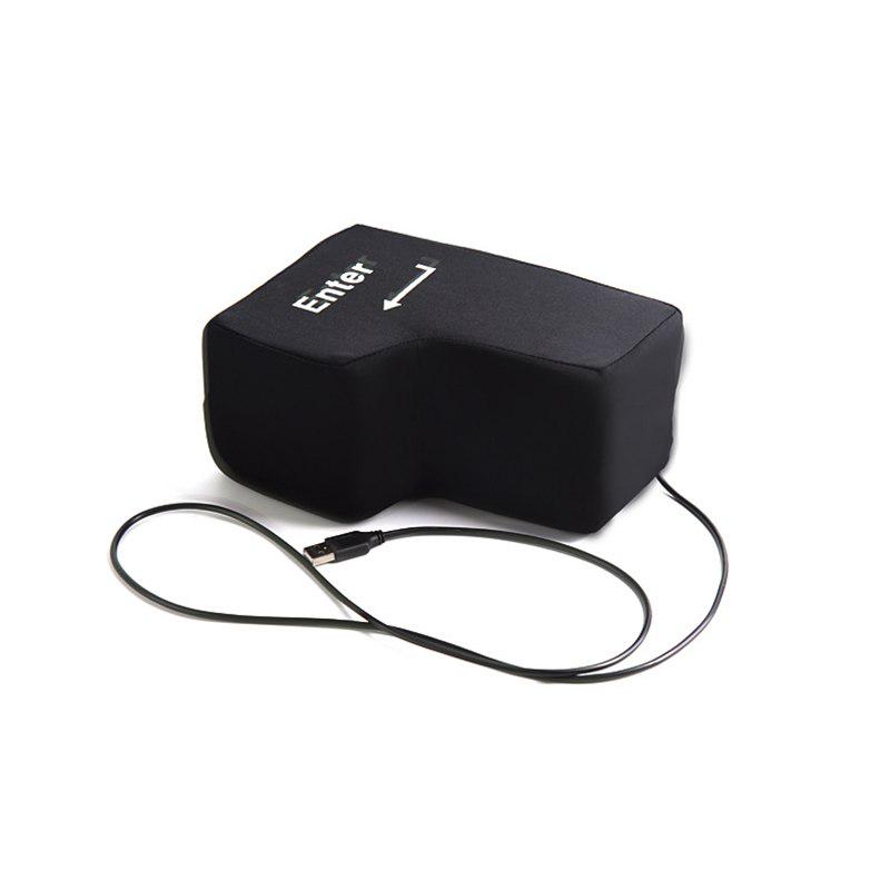 Buy USB Enter Key Anti Stress Button USB Pillow Supersized Office Home ...