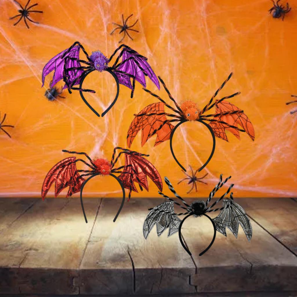 Buy Halloween Spider Headband Adults Kids Dress Up Wing Headwear Hair ...