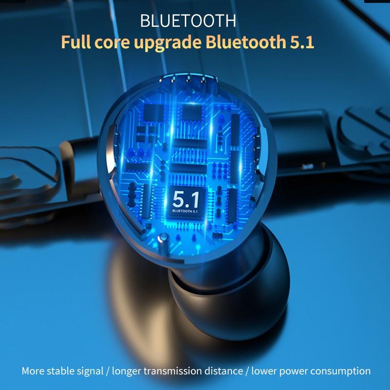 Buy M5 Tws Wireless Headphones 3500mAh Handsfree Bluetooth Headset ...