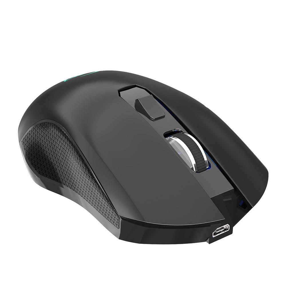 Buy 2.4G USB Wireless Mouse 2400DPI Adjustable Rechargeable Colorful ...
