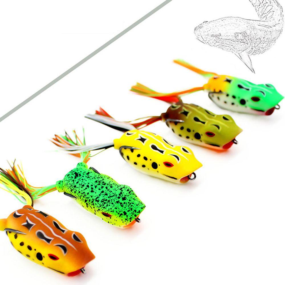 Buy 8 Colors Artificial Soft Topwater Ray Frog Frog Bait Fishing Lure ...