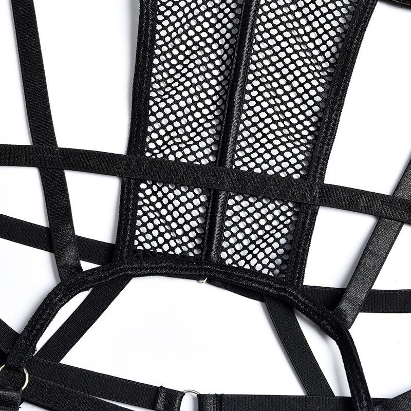 Buy Tuexika New Sexy Women's Underwear Splicing Mesh Fishing Net One ...