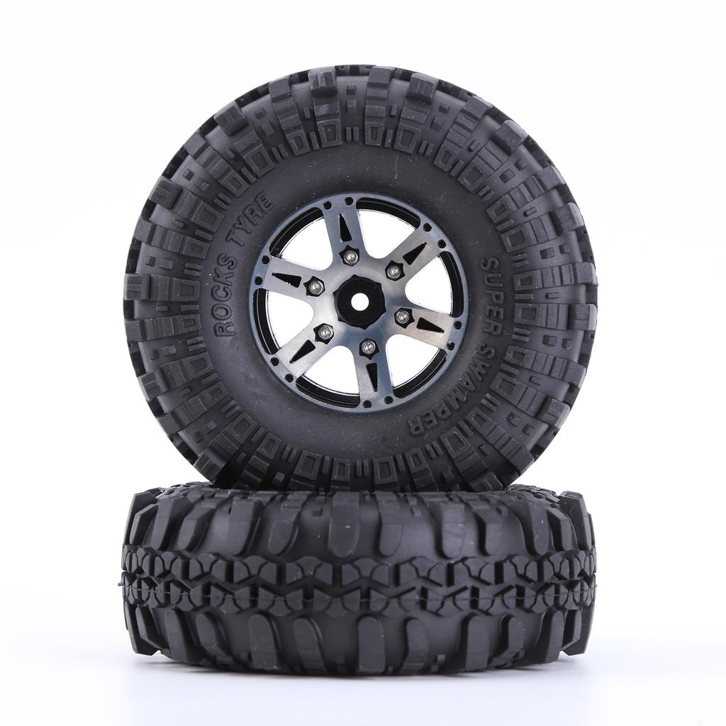 AUSTAR 4 Sets Tires Beadlock Wheel Rims for 1/10 RC Crawler D90 SCX10 ...