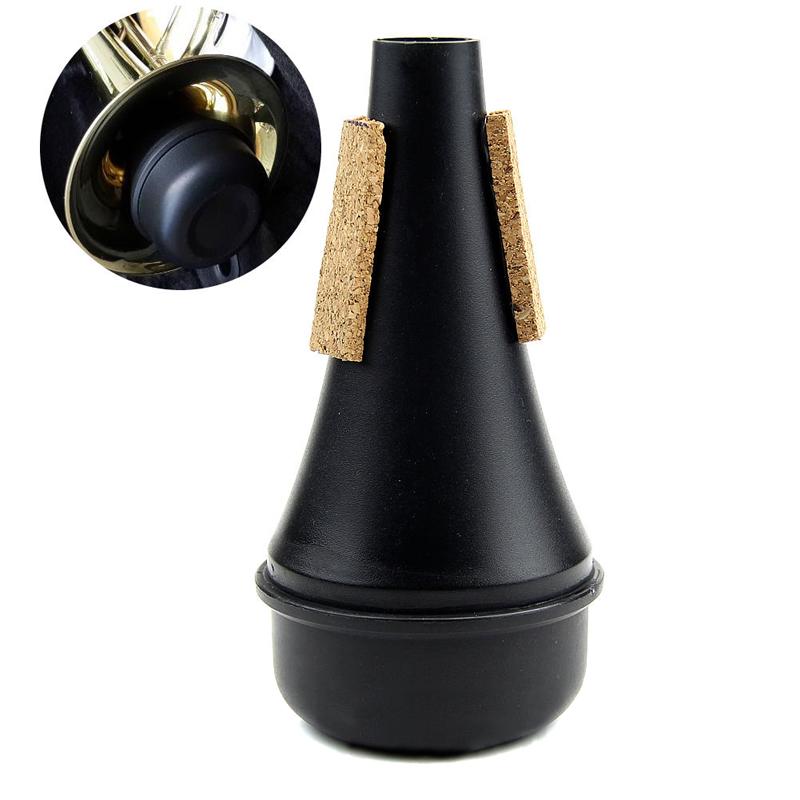 Buy Professional Practice Trumpet Straight Mute Plastic Black Trumpet ...