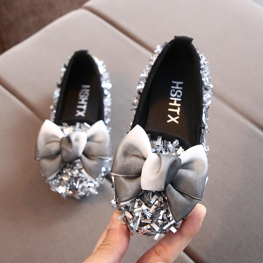 Buy Toddler Infant Kids Baby Girls Bow Crystal Bling Casual Princess ...